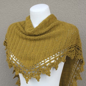 Olive Leaf Shawl PATTERN ONLY - Etsy