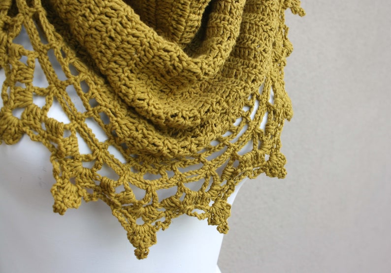 Olive Leaf Shawl PATTERN ONLY - Etsy