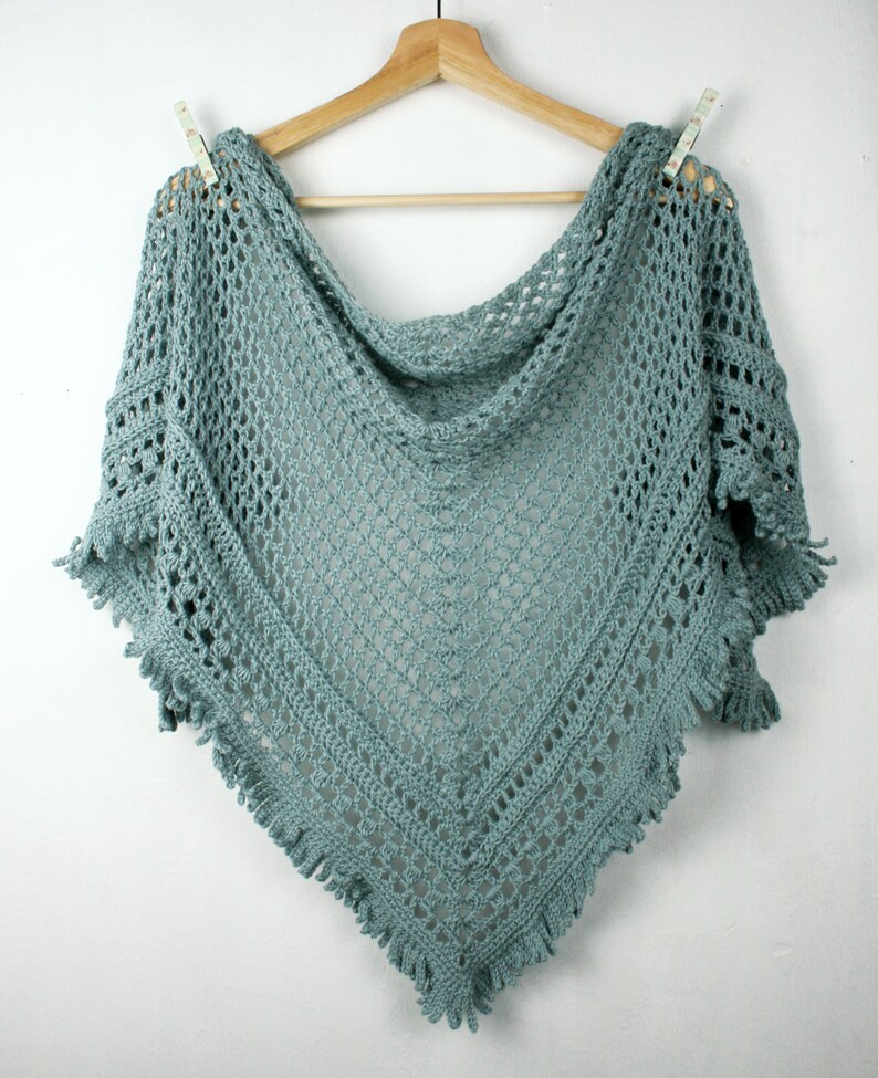 Fringed Shawl PATTERN ONLY - Etsy