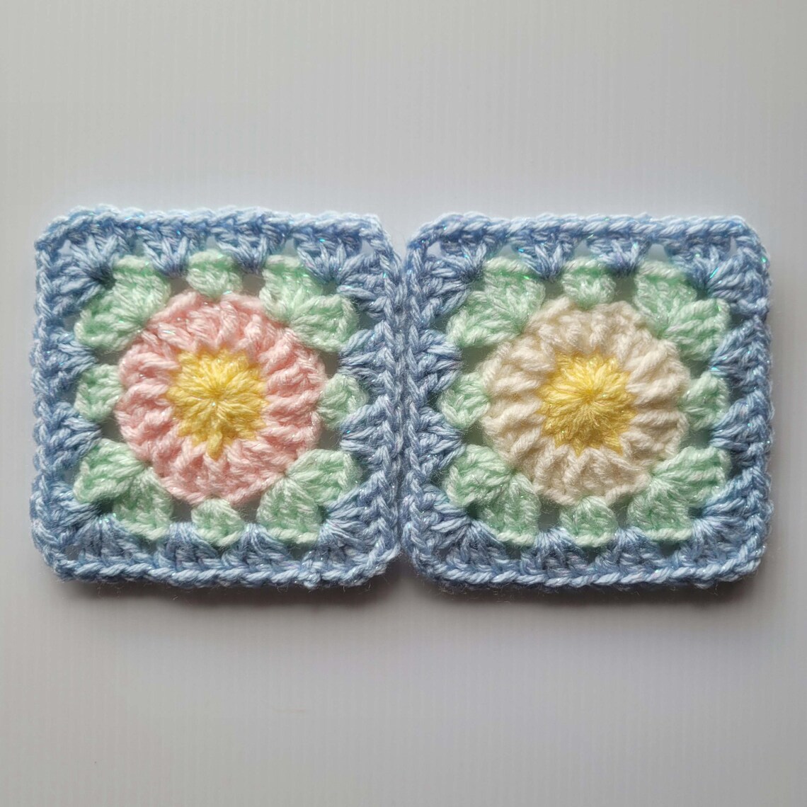 Spring Bloom Granny Square [PDF PATTERN] - Crochet Granny Square Flower ...