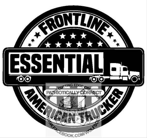 Essential Trucker Design Svg Dxf Vector Cnc Laser Cricut - Etsy