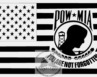 Pow Mia Vector | Etsy