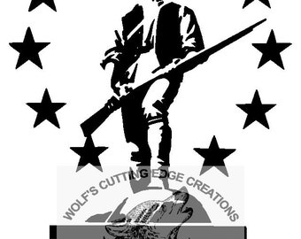 Minuteman Guard Svg - Etsy