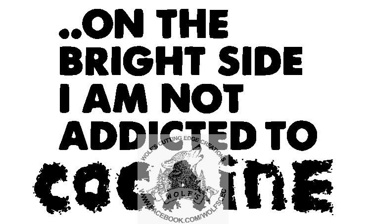 Bright Cocaine Design Svg Dxf Png Download Cricut Laser 2020 | Etsy