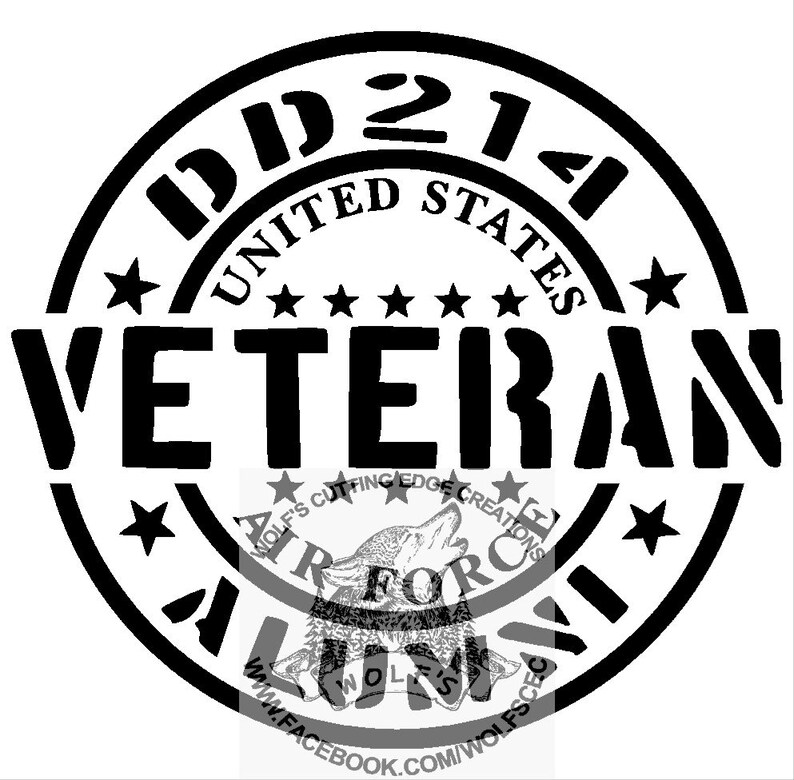 DD214 Air Force Alumni diseño svg láser vectorial dxf cricut | Etsy
