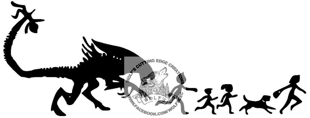 Alien Stick Figure Family Design Svg Dxf Vector Cnc Laser - Etsy