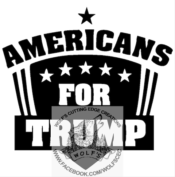 American Trump Design Svg Dxf Vector Cnc Laser Cricut Trump - Etsy