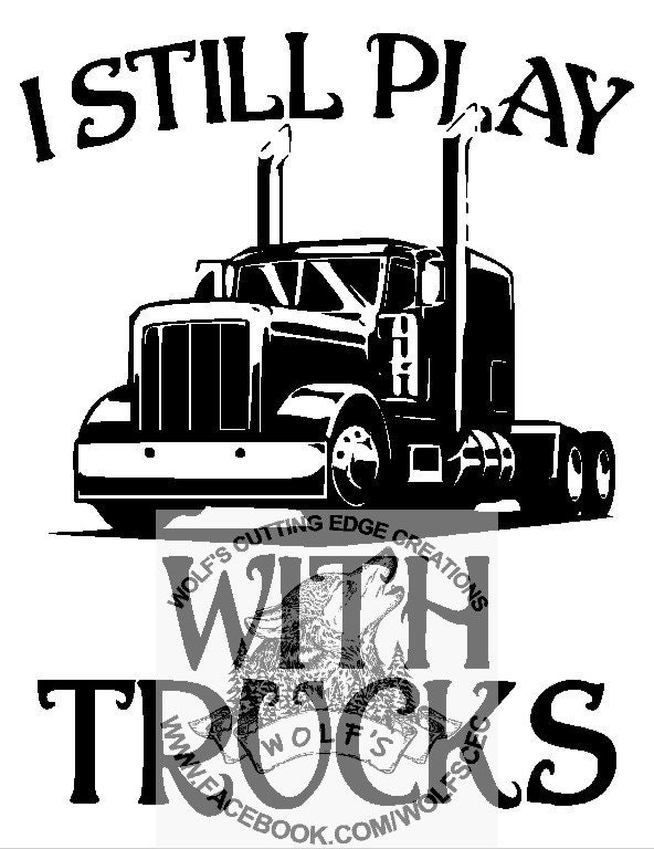 Visual Arts Collage Print Semi Trucker Trucker Engrave svg png Laser ...