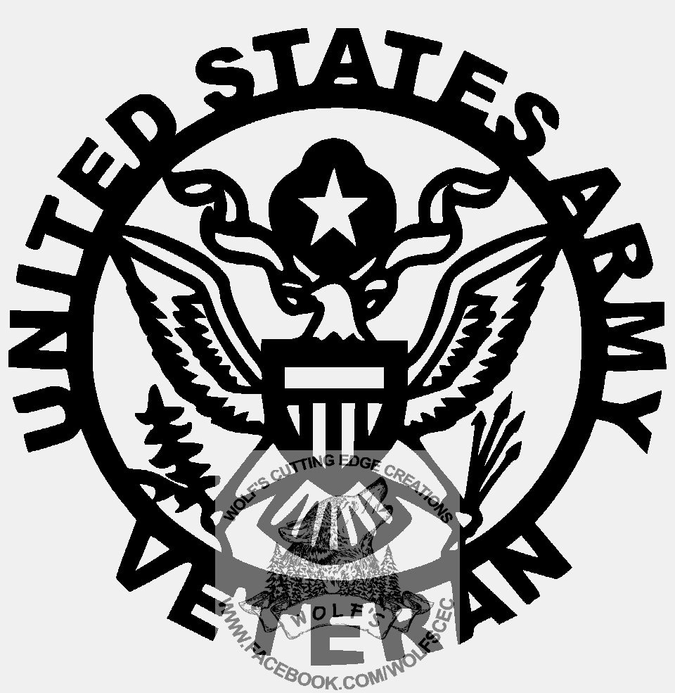 US Army Veteran Logo design svg dxf vector cnc laser cricut | Etsy
