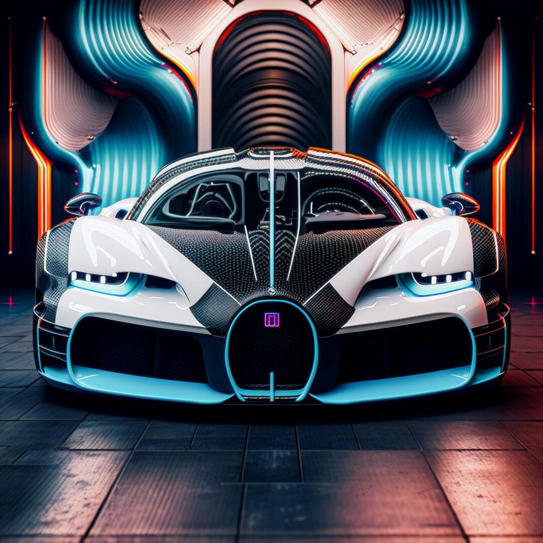 Bugatti, Carbon Bugatti, Bugatti Neon, Bugatti Car, Bugatti Picture - Etsy