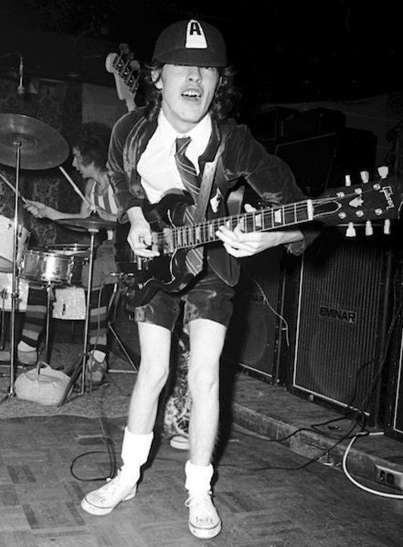 Angus Young ACDC Early 70s - Etsy