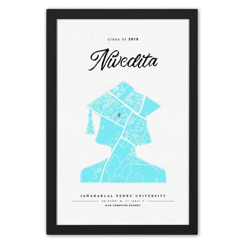 Personalized Graduation/convocation Day Memory Map for Teens - Etsy