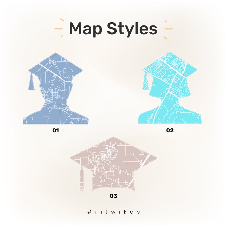 Personalized Graduation/convocation Day Memory Map for Teens - Etsy