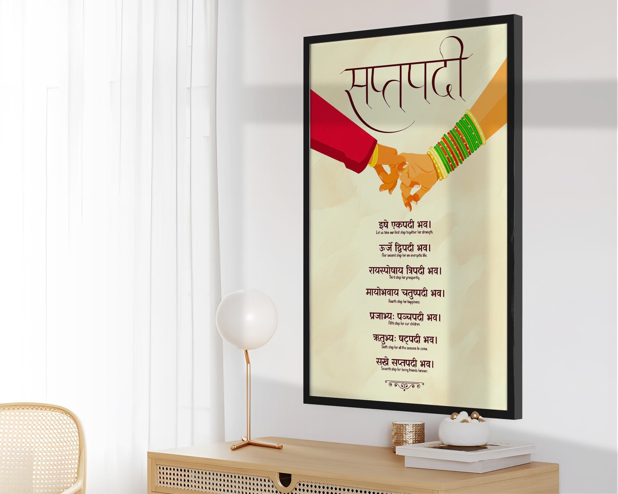 Footprints of Forever: Ritwika's Saptpadi Artwork Seven Steps of ...