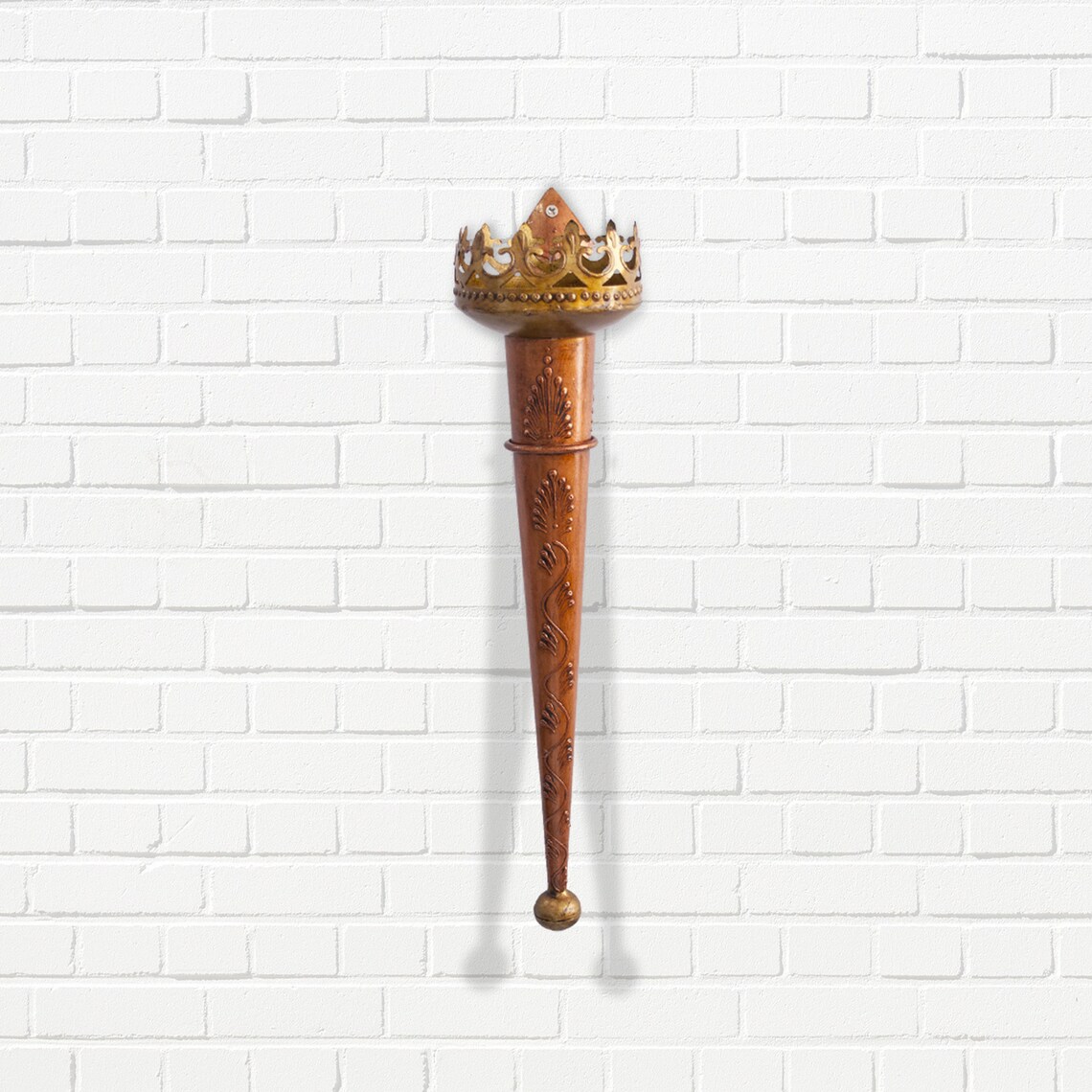 Hand Forged Decorative Fire Torch, Medieval Viking Vibe, Antique ...