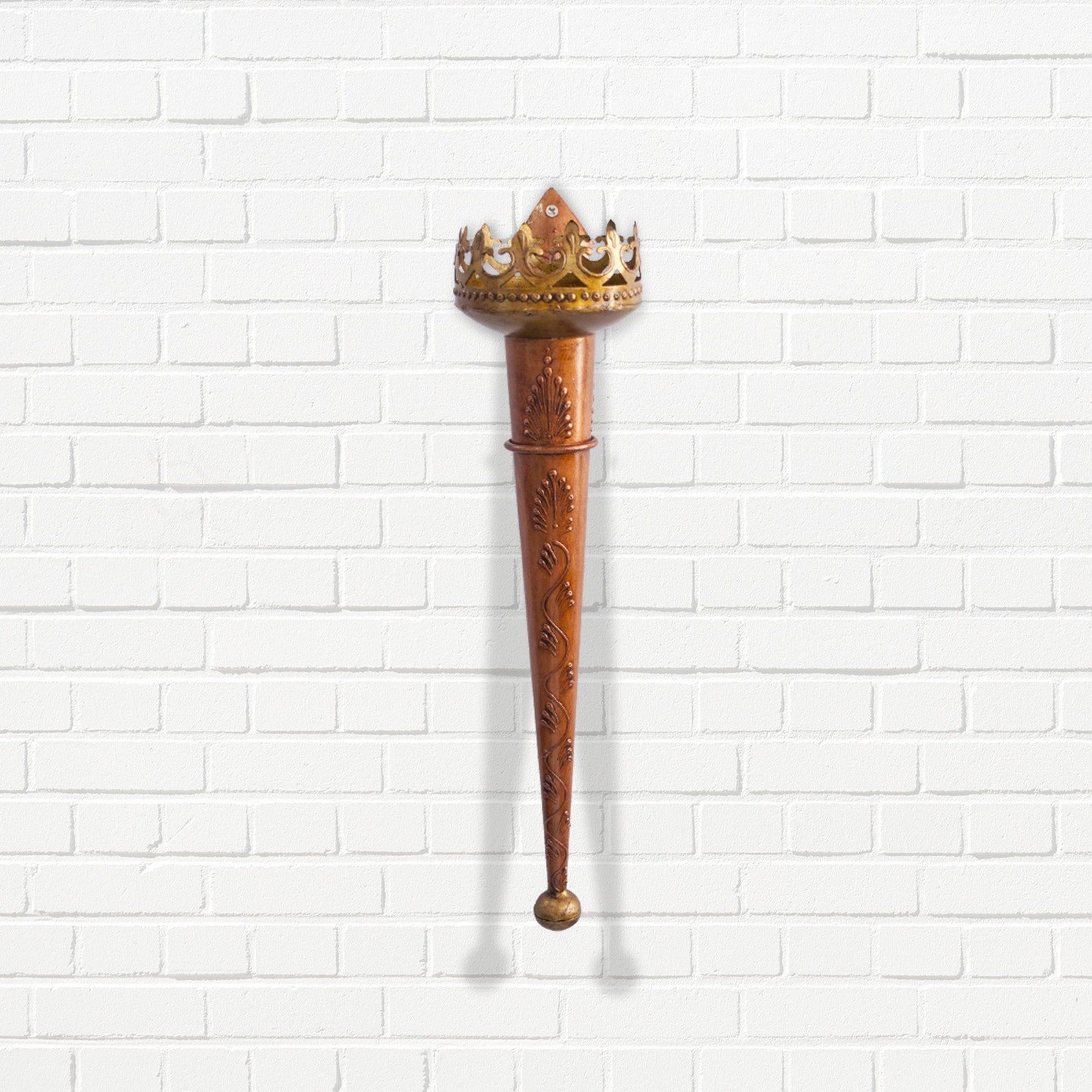 Hand Forged Decorative Fire Torch, Medieval Viking Vibe, Antique ...