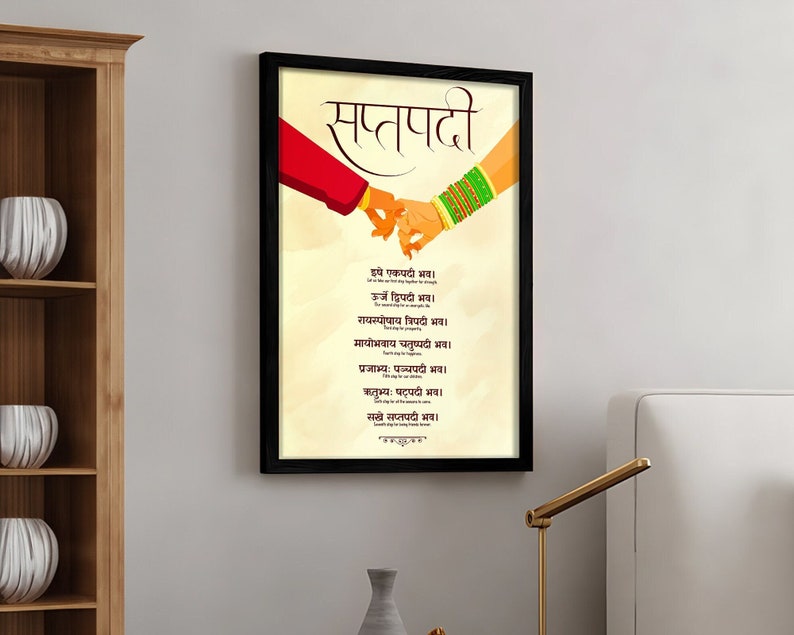 Footprints of Forever: Ritwika's Saptpadi Artwork Seven Steps of ...