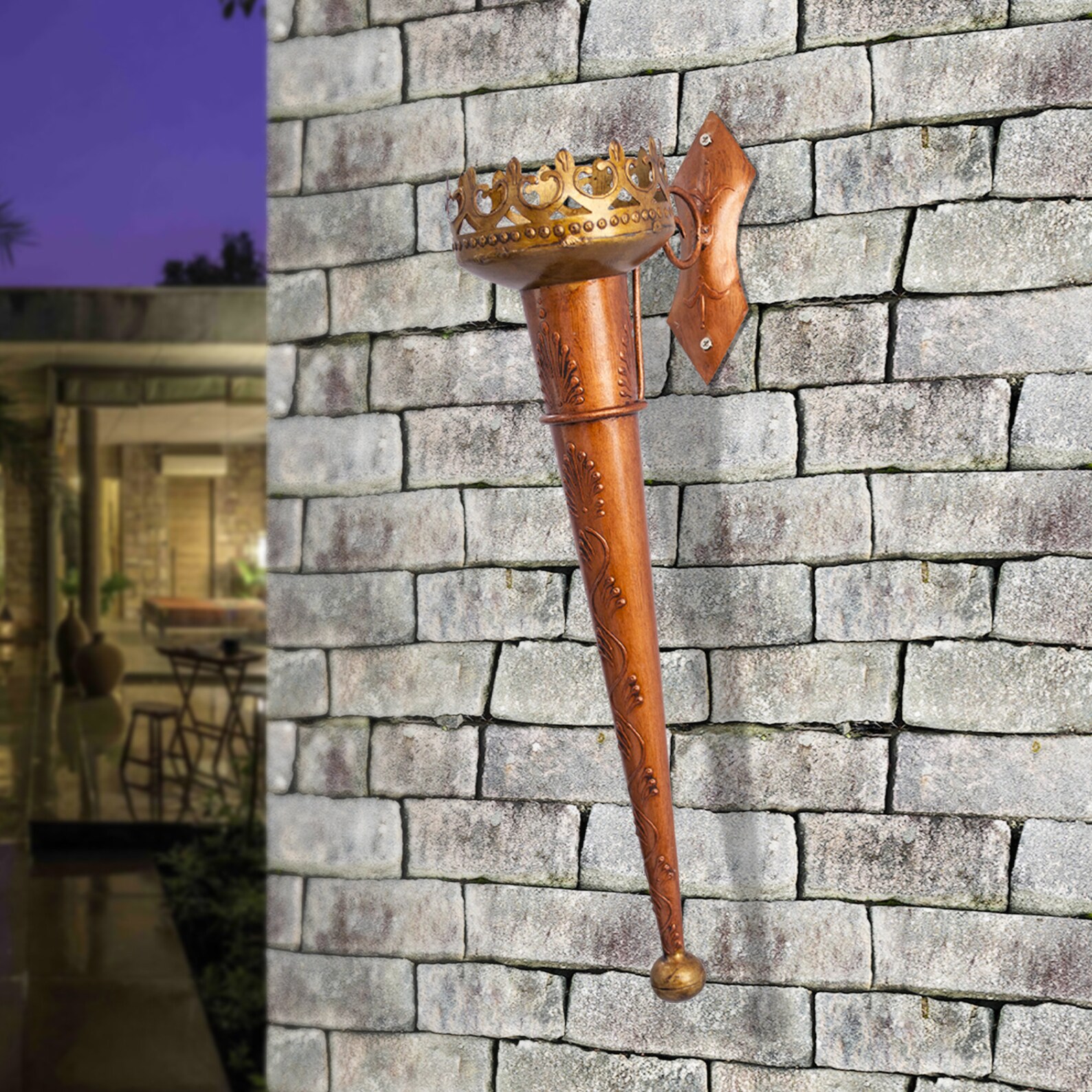 Hand Forged Decorative Fire Torch Medieval Viking Vibe - Etsy Canada