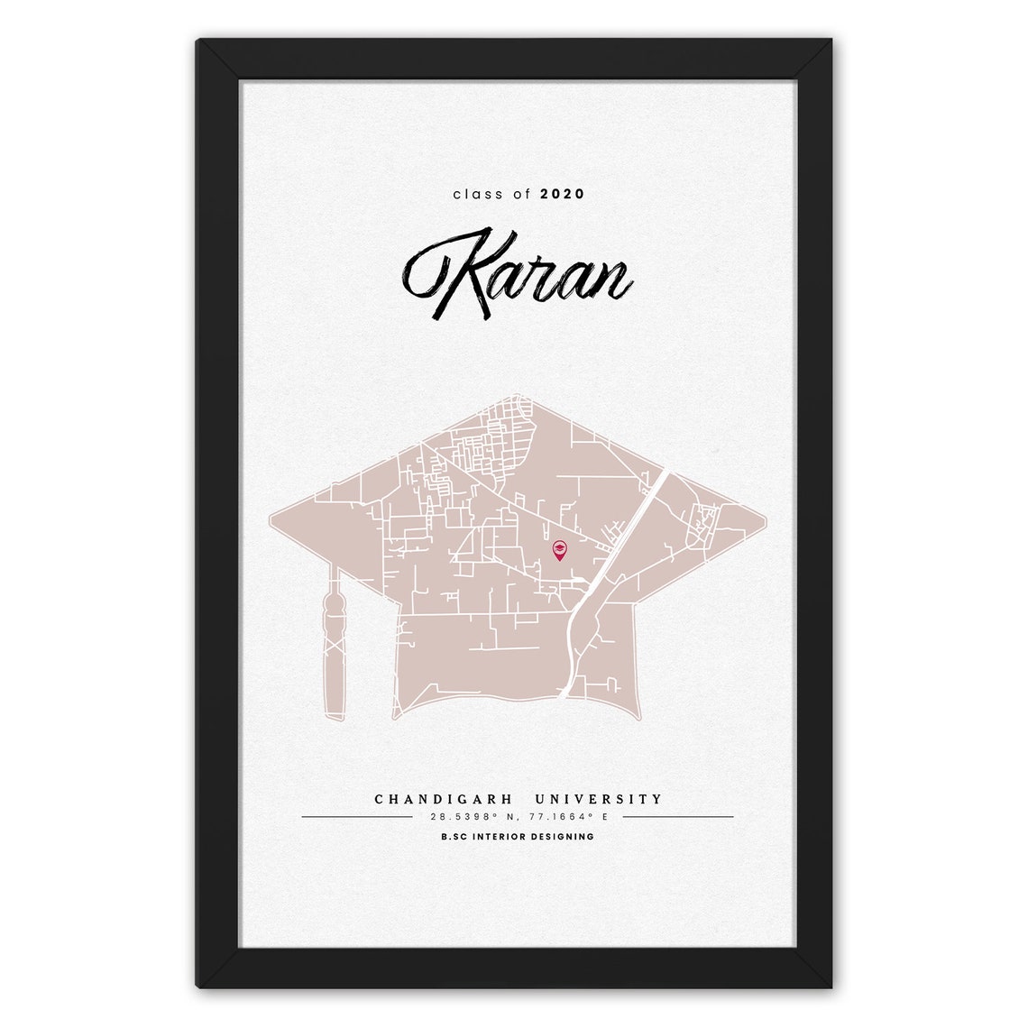 Personalized Graduation/convocation Day Memory Map for Teens - Etsy