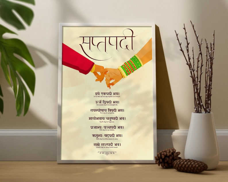 Footprints of Forever: Ritwika's Saptpadi Artwork Seven Steps of ...