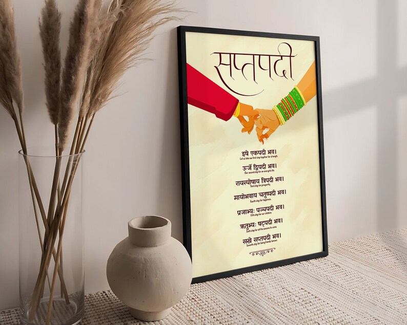 Footprints of Forever: Ritwika's Saptpadi Artwork Seven Steps of ...