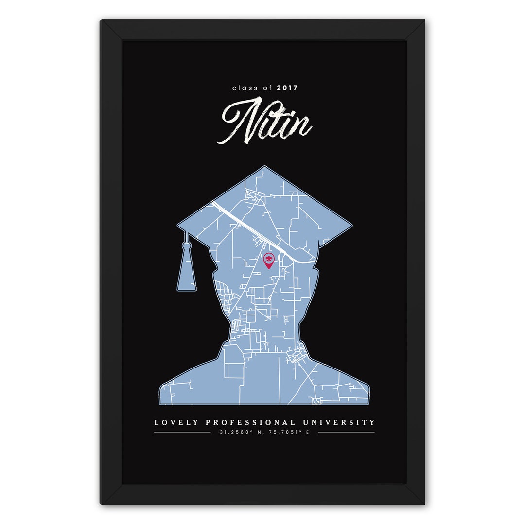 Personalized Graduation/convocation Day Memory Map for Teens - Etsy