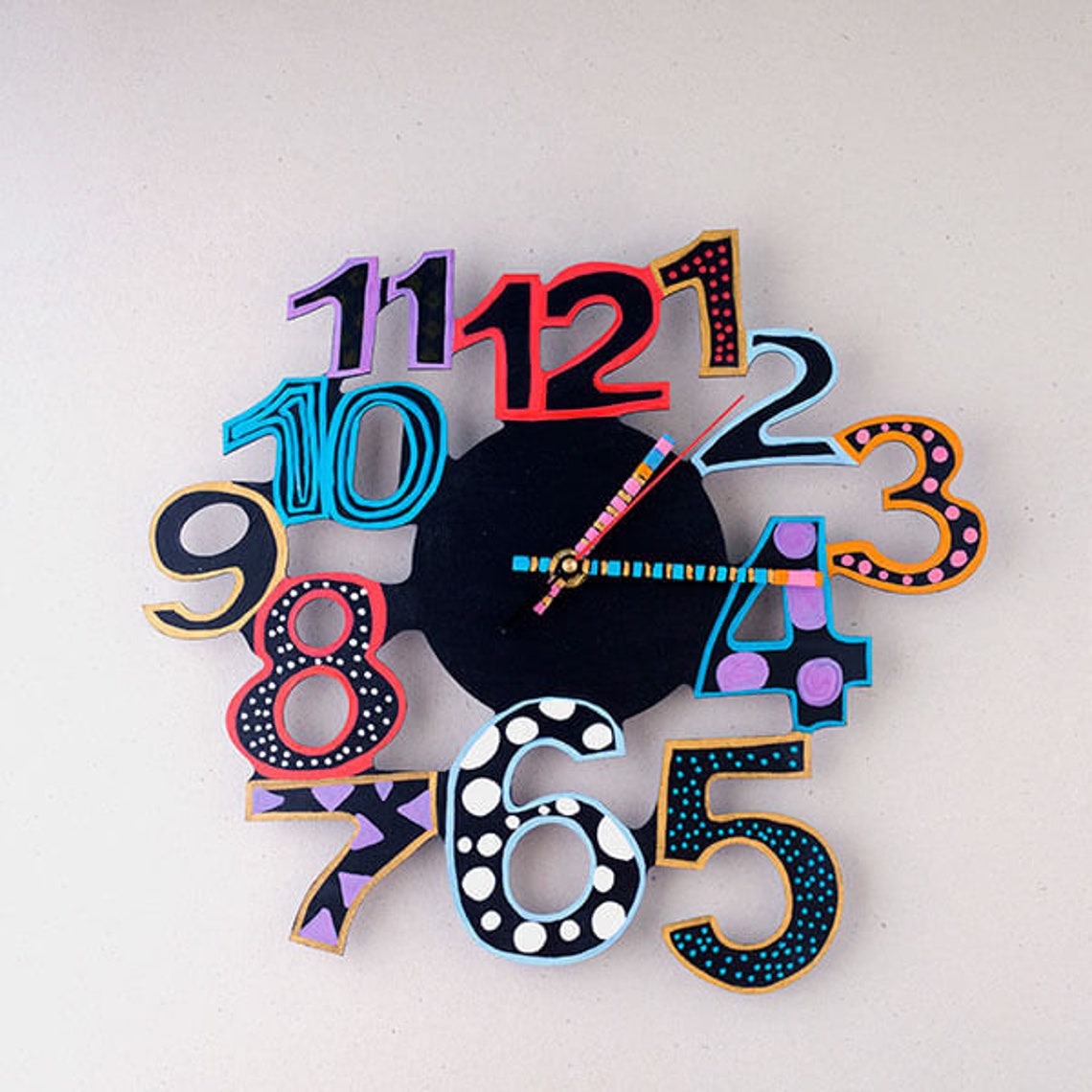 DIY Wooden Wall Clock. Diy Painting Clock, Wooden Clock. DIY Craft ...
