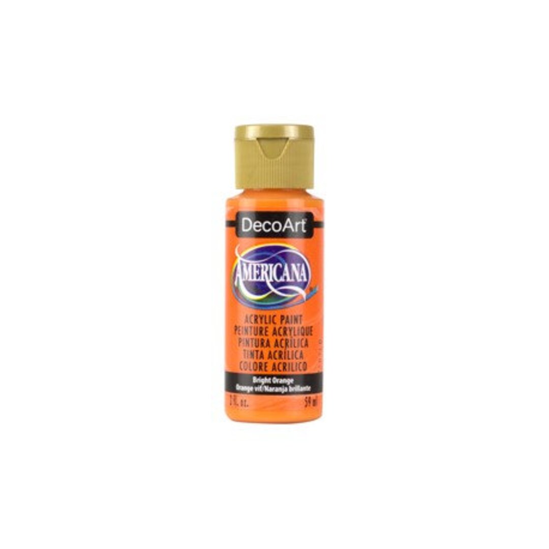 2 Oz. Bright Orange Color Americana Acrylic Paint. 59 Ml. - Etsy