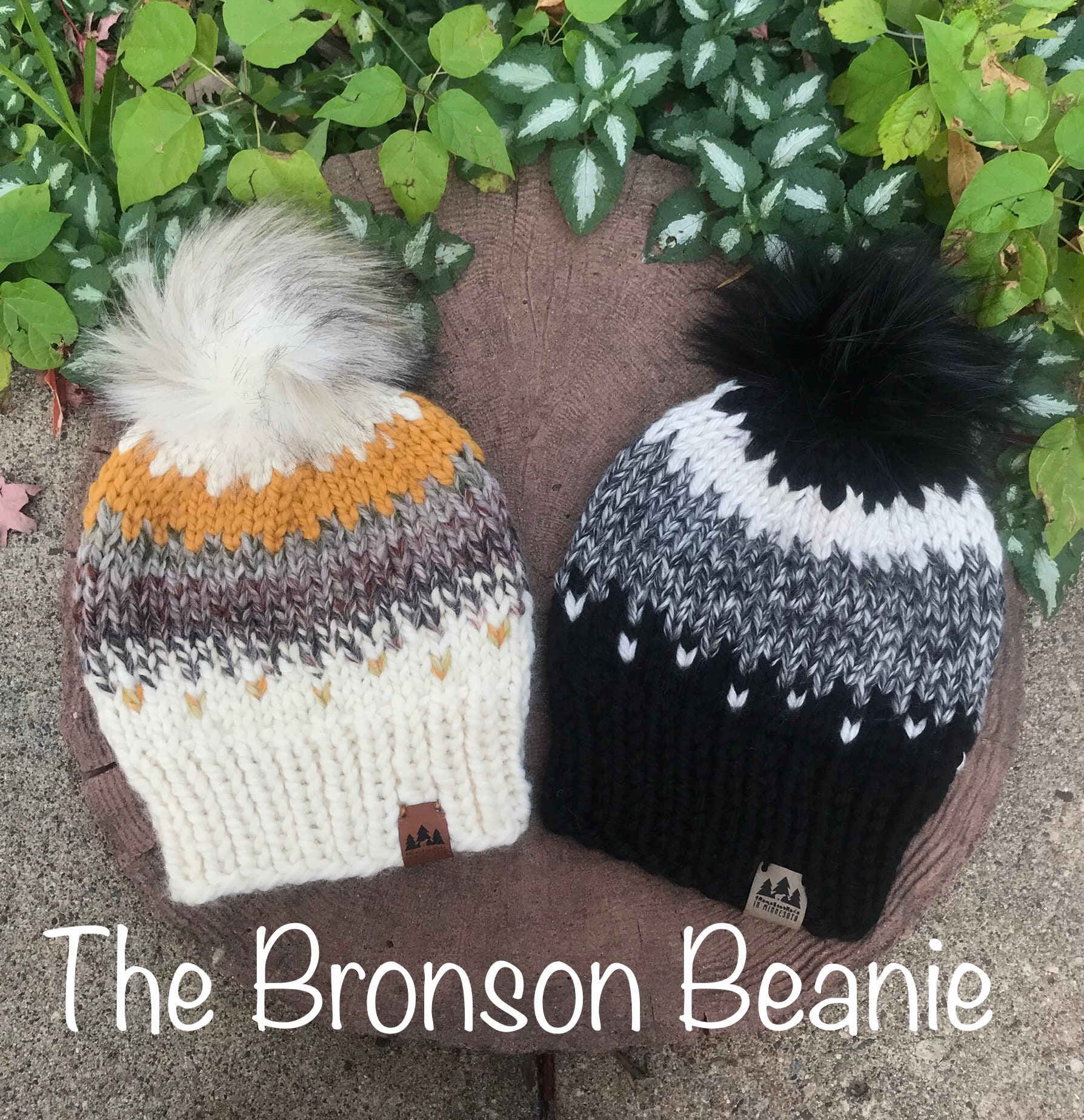 The Bronson Beanie Pattern | Colorwork Knit Hat (digital Download) - Etsy