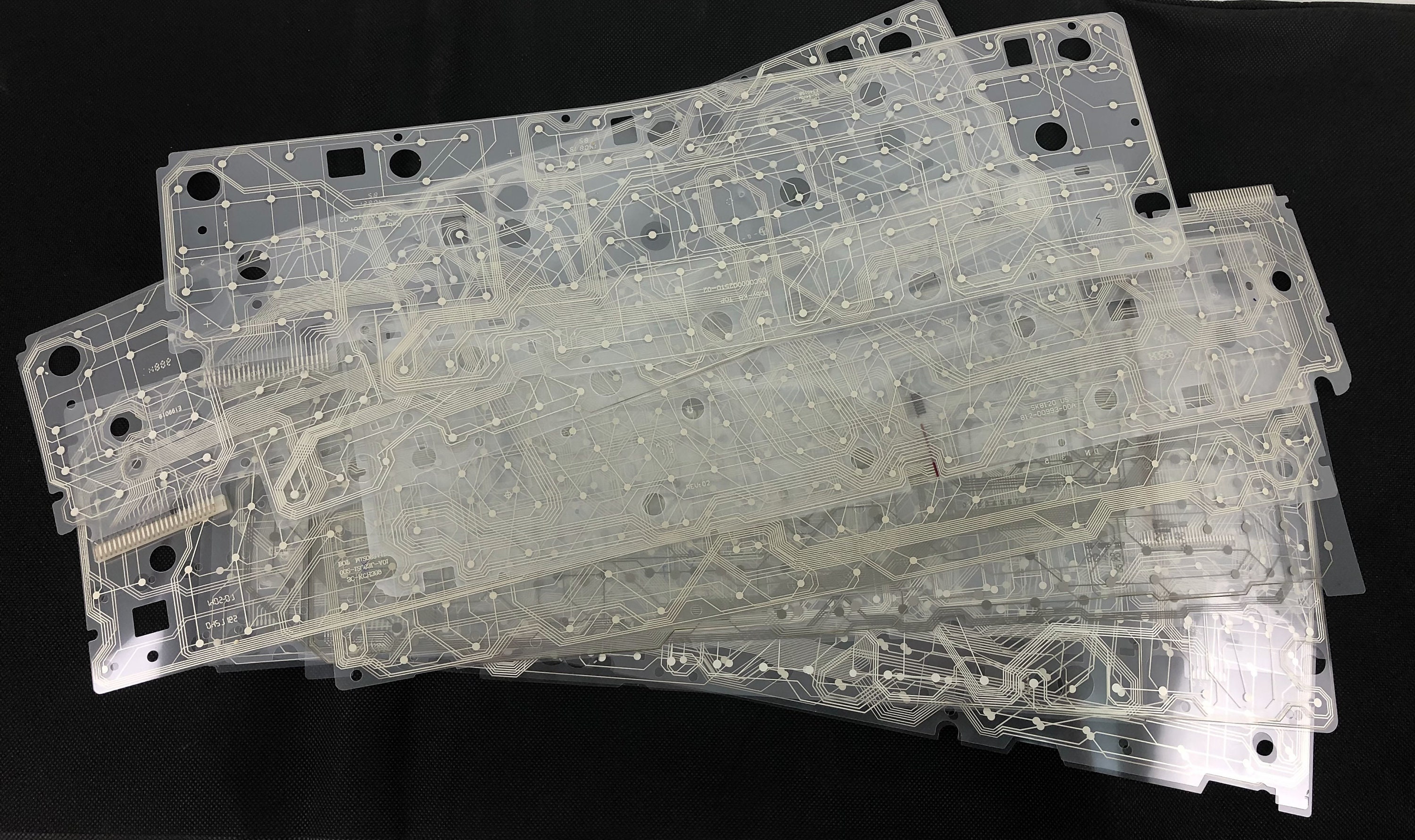 10 Keyboard Mylars Silver Trace Circuit Board for Your Wall Art Décor ...