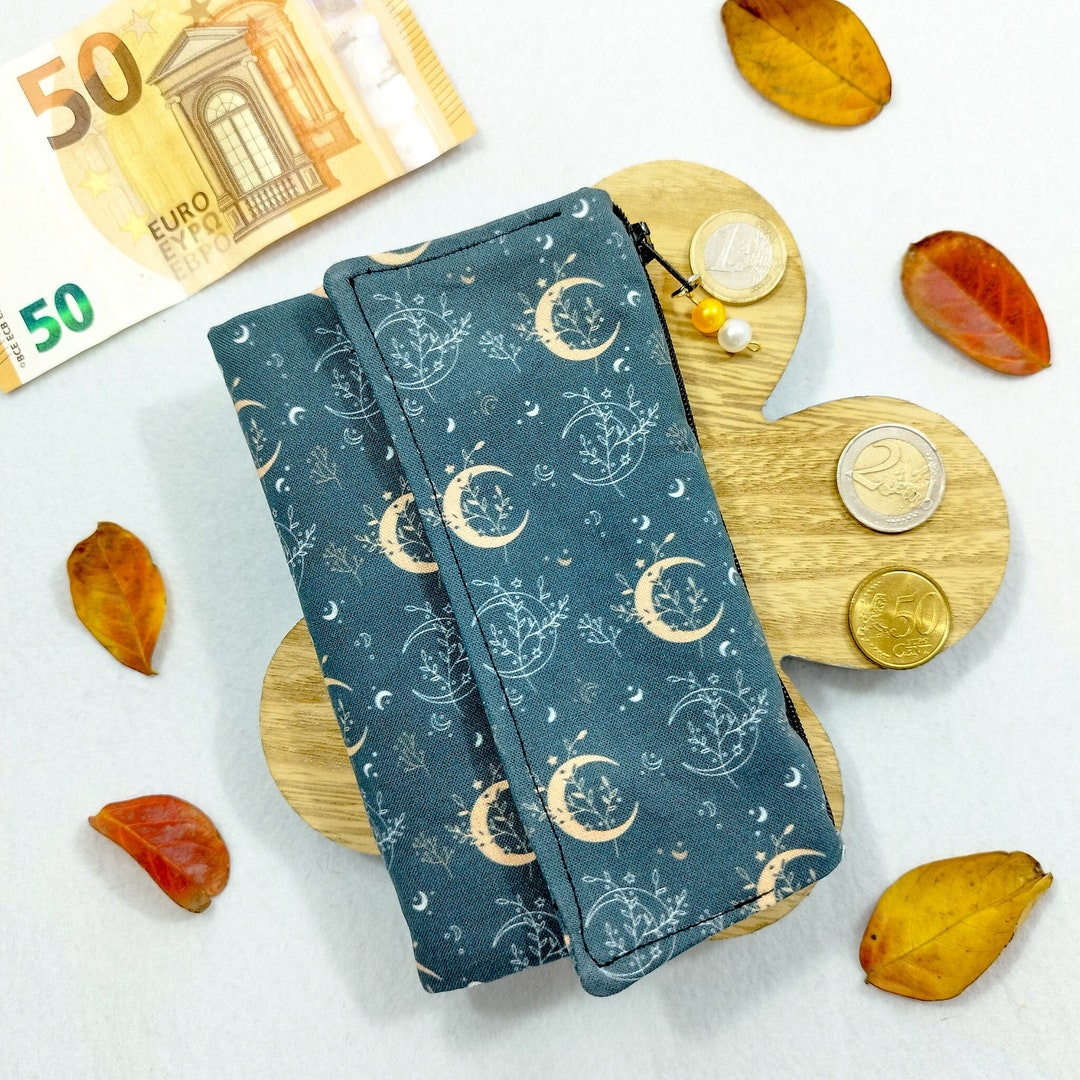 Moons and Branches Themed Kawaii Wallet: for Money, Cards and Documents ...