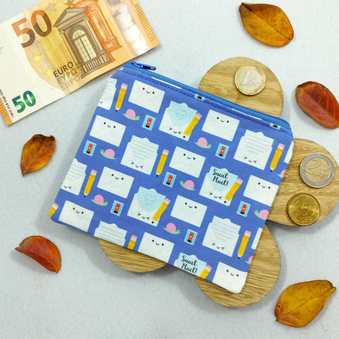 Kawaii Letter and Snail Coin Purse: for Money, Banknotes, Coins, Cards ...