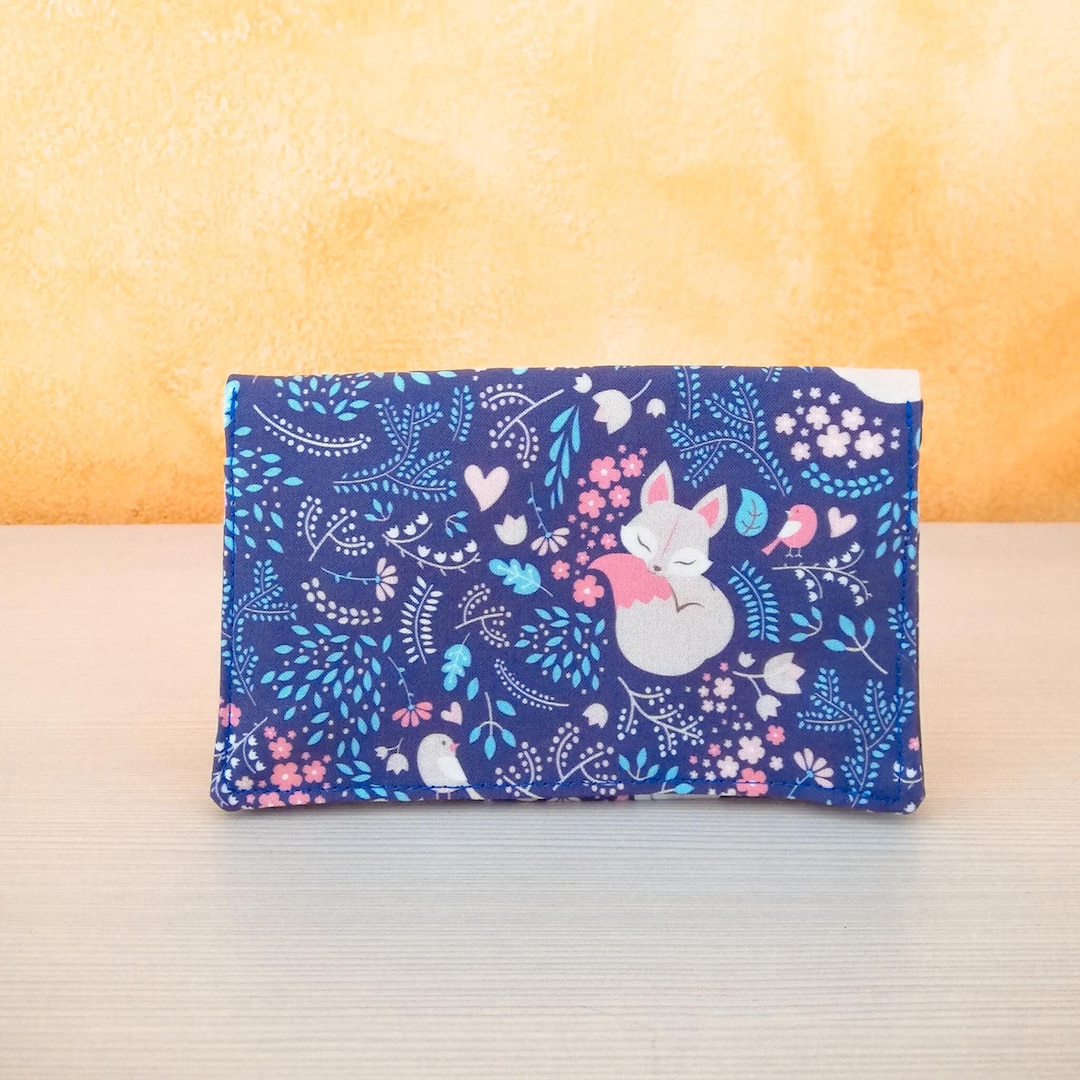 Kawaii Sleeping Fox Themed Tobacco Pouch: for Cigarettes, Money, Cards ...