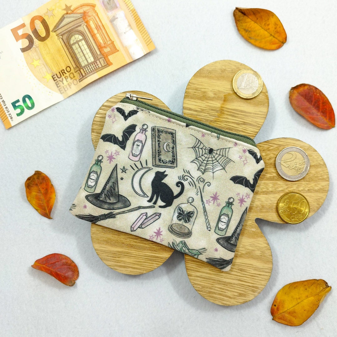 Kawaii Cats and Bats Coin Purse: for Money, Banknotes, Coins, Cards and ...