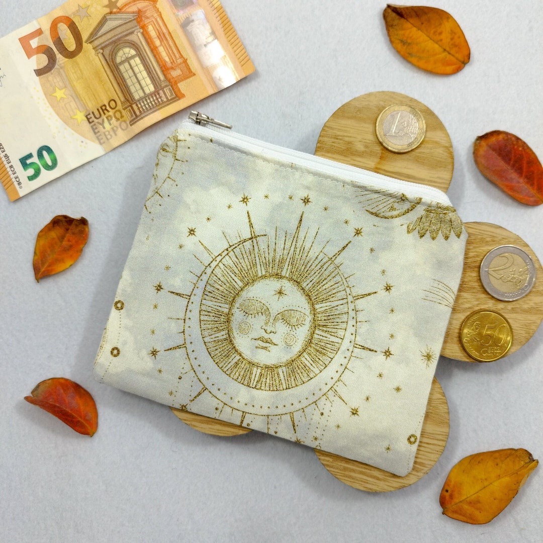 Sun and Moon Kawaii Coin Purse: for Money Banknotes Coins - Etsy