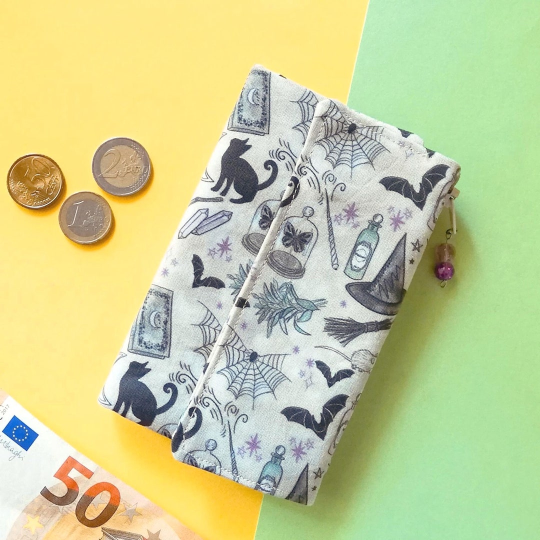 Cats and Bats Themed Kawaii Wallet: for Money, Cards and Documents. in ...