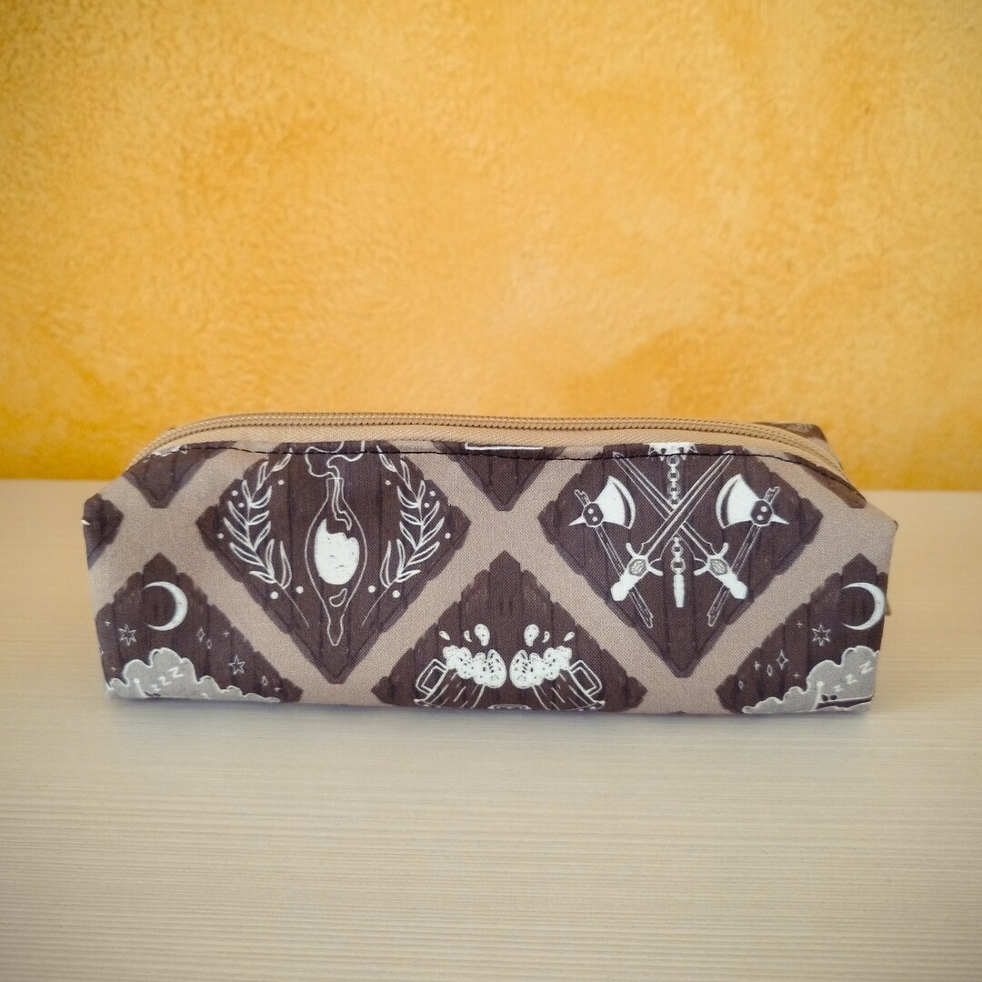 Fantasy Village Themed Pencil Case: Rectangular Case for Pencils and ...