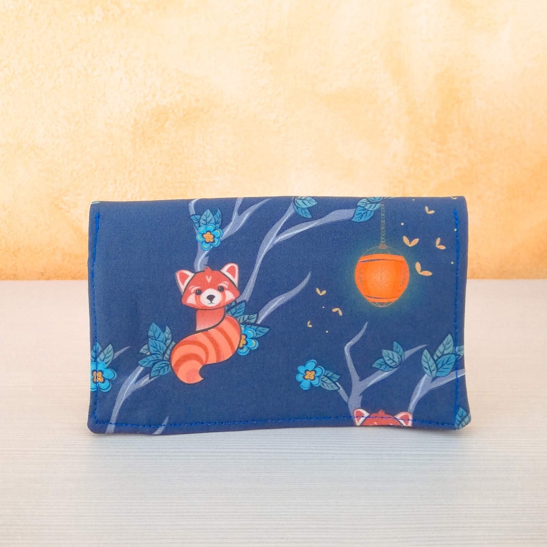 Kawaii Document Holder With Red Pandas on Trees Theme: for Passport ...