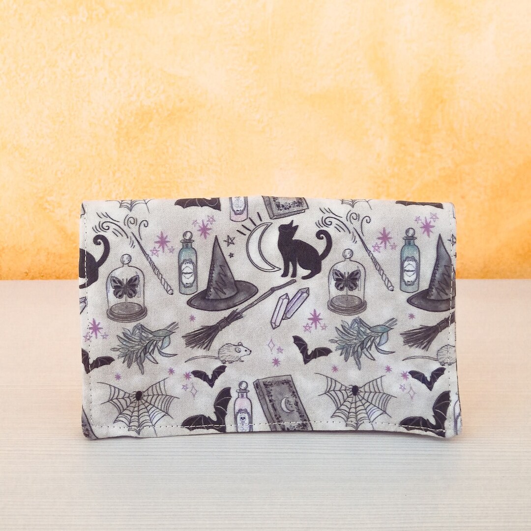 Kawaii Cats and Bats Theme Document Holder: for Passport, Money, Cards ...
