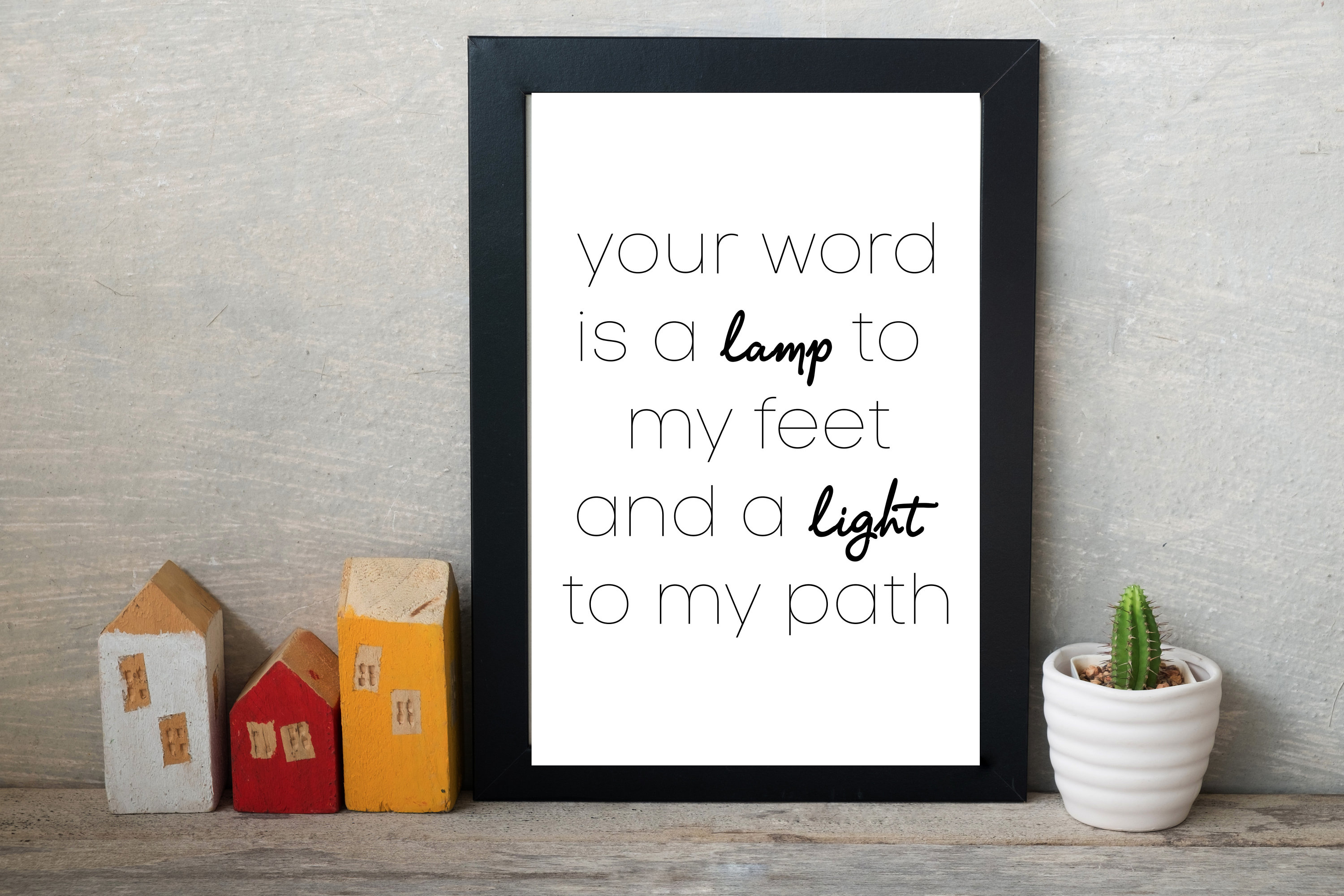Lamp to My Feet / Light to My Path / Psalm 119 / Bible Verse ...