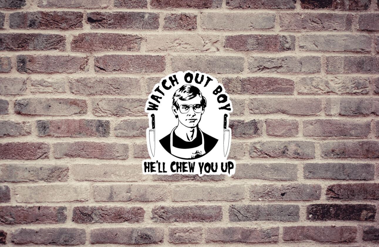 Dahmer Sticker, Cannibal, Serial Killer Gift, True Crime Obsessed ...