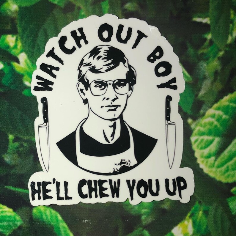 Dahmer Sticker, Cannibal, Serial Killer Gift, True Crime Obsessed ...