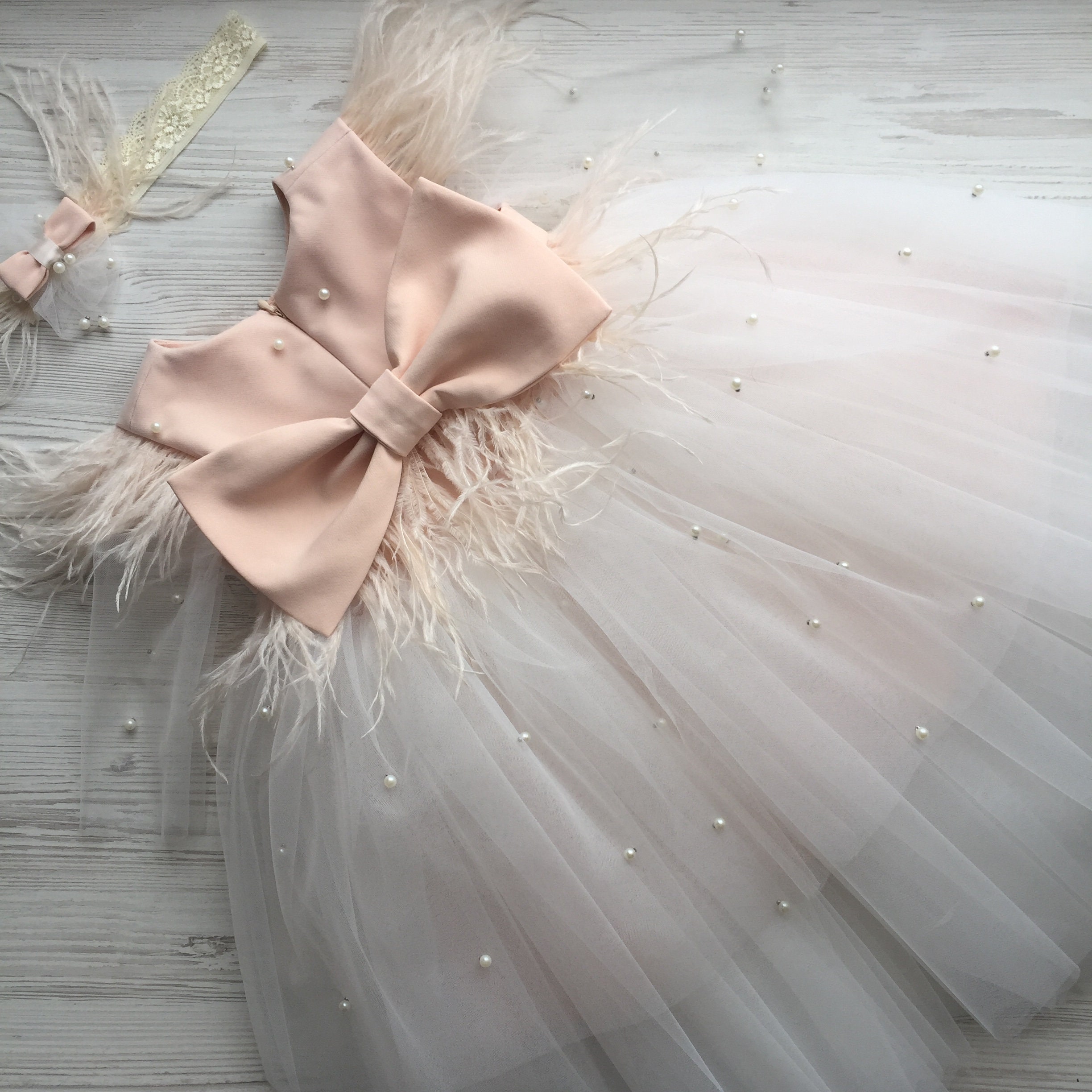 Dress for baby. Dress for girl. First birthday dress. Baptism | Etsy