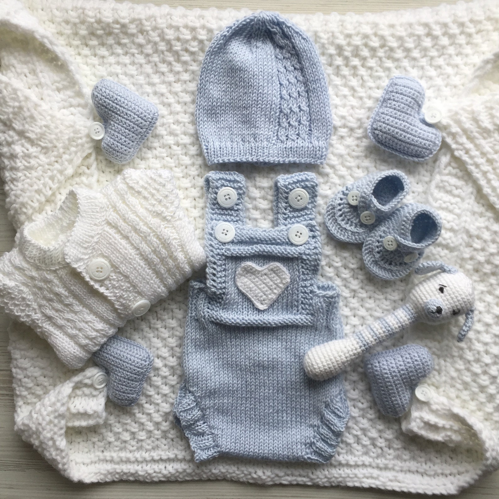 Knitting Outfit for Baby Boy. Newborn Boy Clothing Set. Take - Etsy