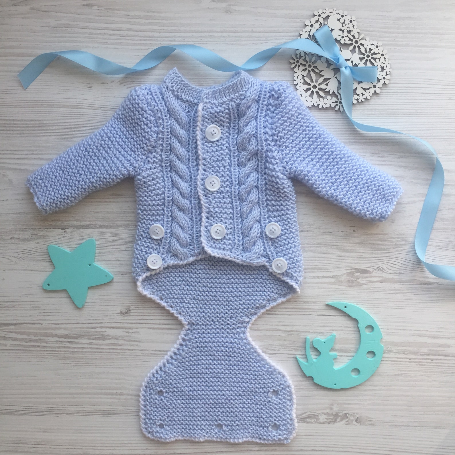 Hand Made Outfit for Baby Boy. Knitting Outfit for Baby Born - Etsy