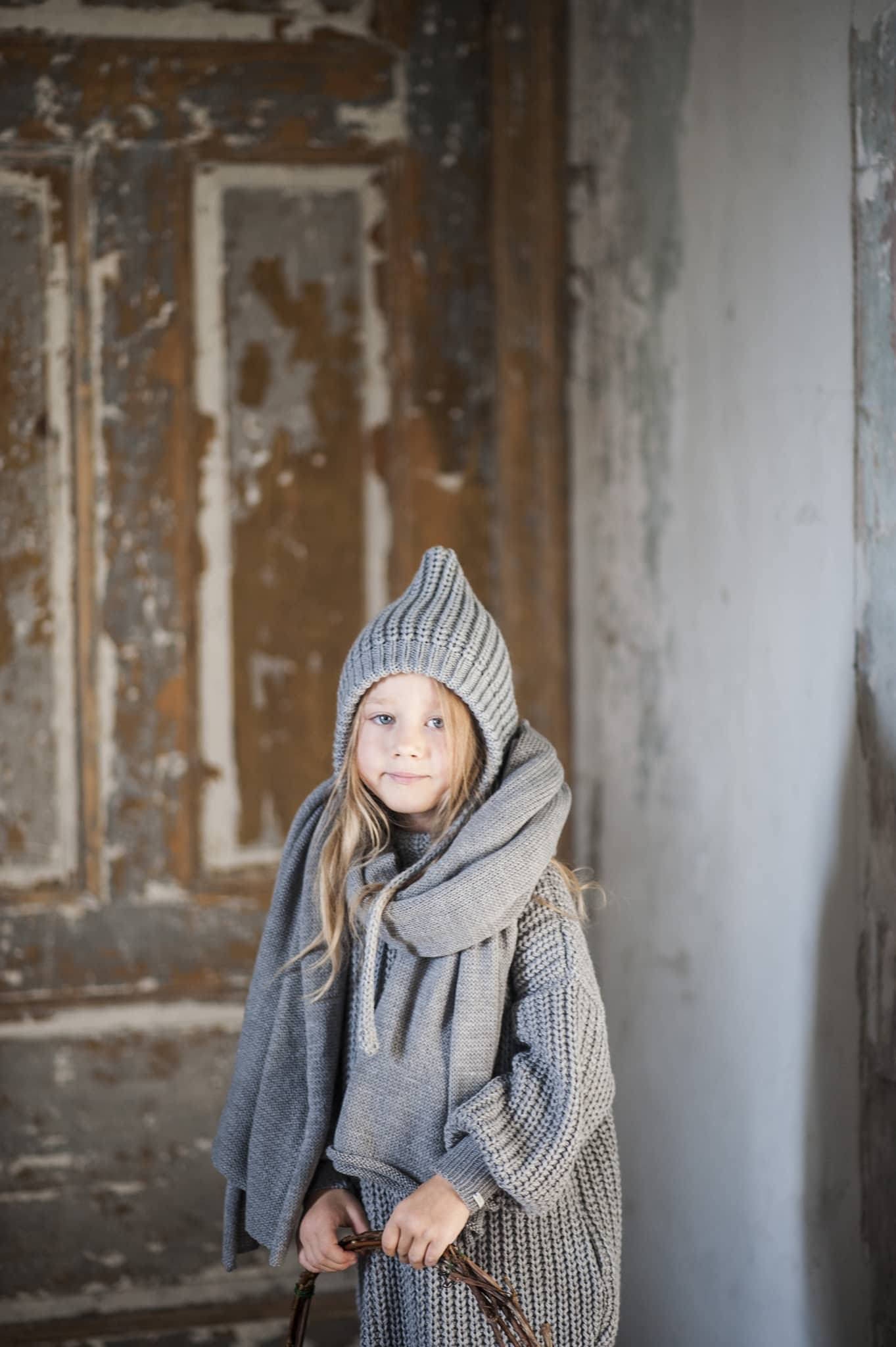 Merino Wool Grey Dress / Wool Tunic / Handmade Knitting Dress ...