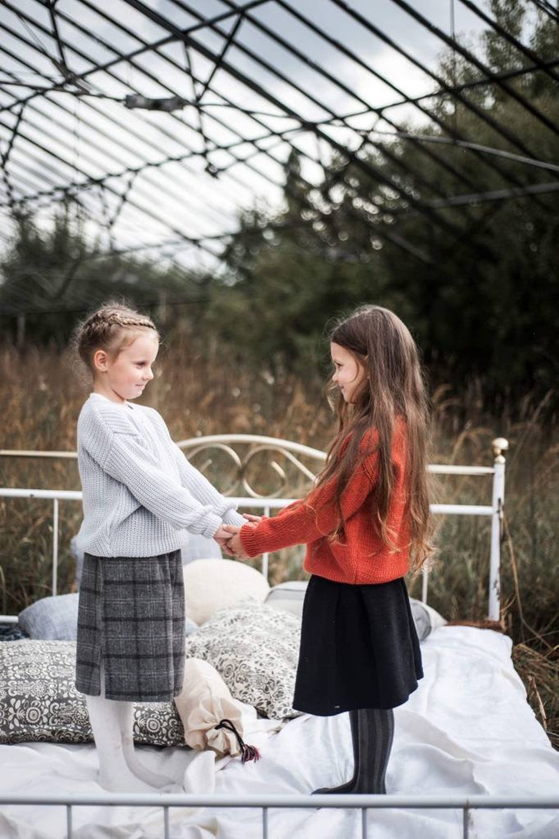 Knitted Merino Wool Sweater for Kids, - Etsy