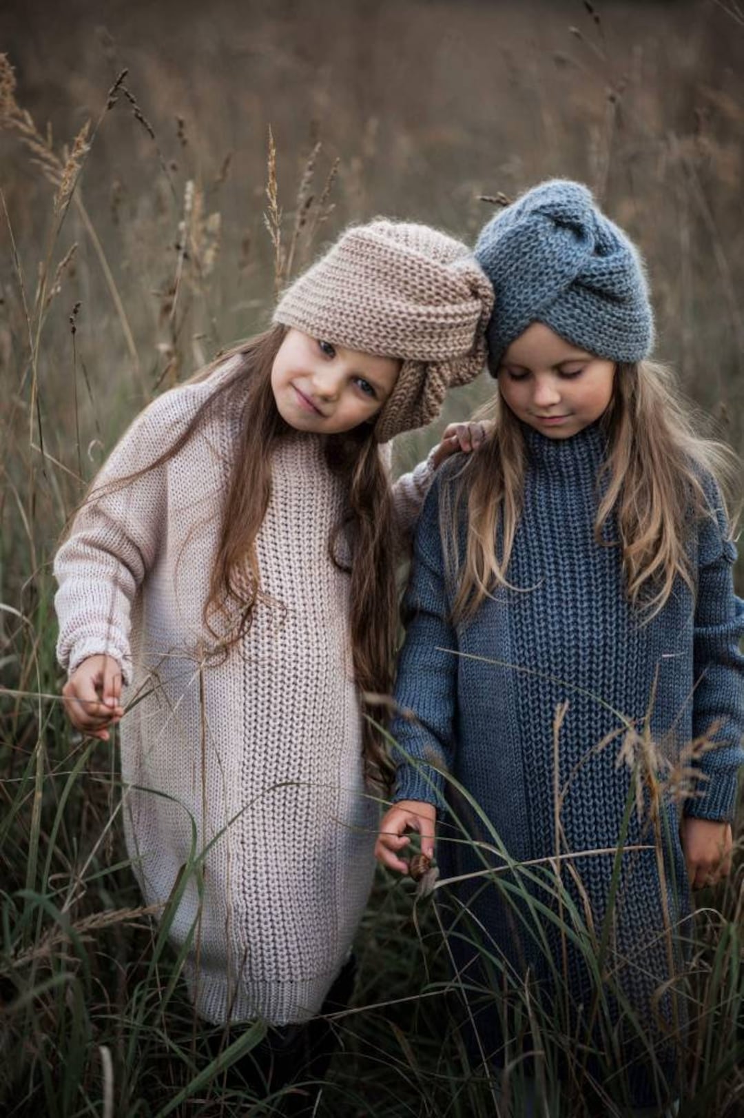 Knitted Merino Wool Dress for Girl, Knitted Merino Wool Sweater Dress ...