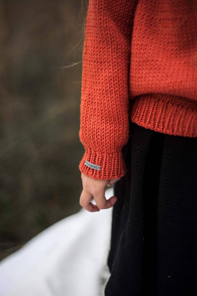 Knitted Merino Wool Sweater for Kids, - Etsy