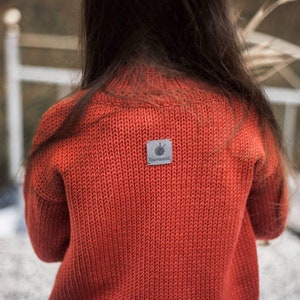 Knitted Merino Wool Sweater for Kids, - Etsy
